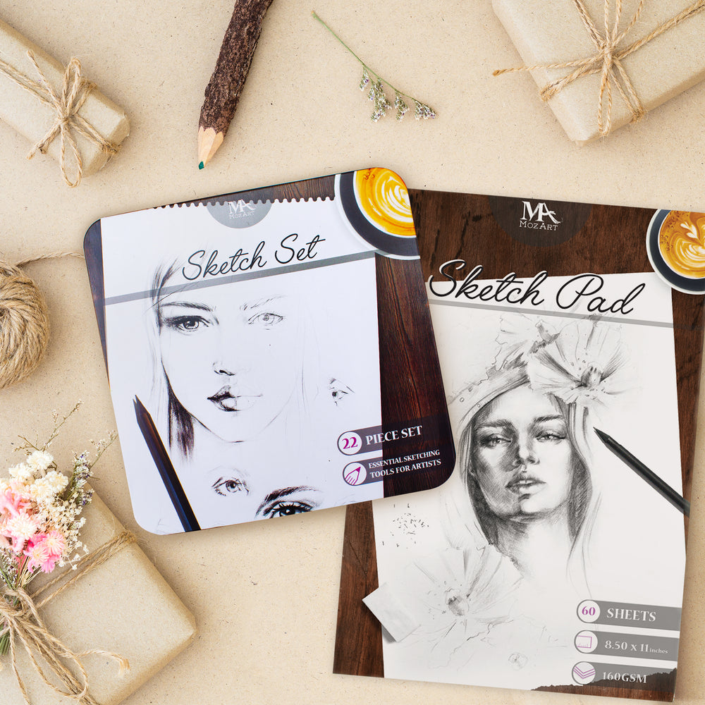 Sketch Pad - 60 Pages, 160 GSM - MozArt Supplies USA